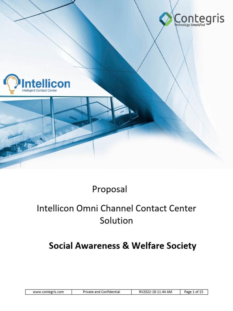 Intellicon CX9 Infinity Proposal-OnCloud - SAWS | PDF | Interactive Voice Response | Computing