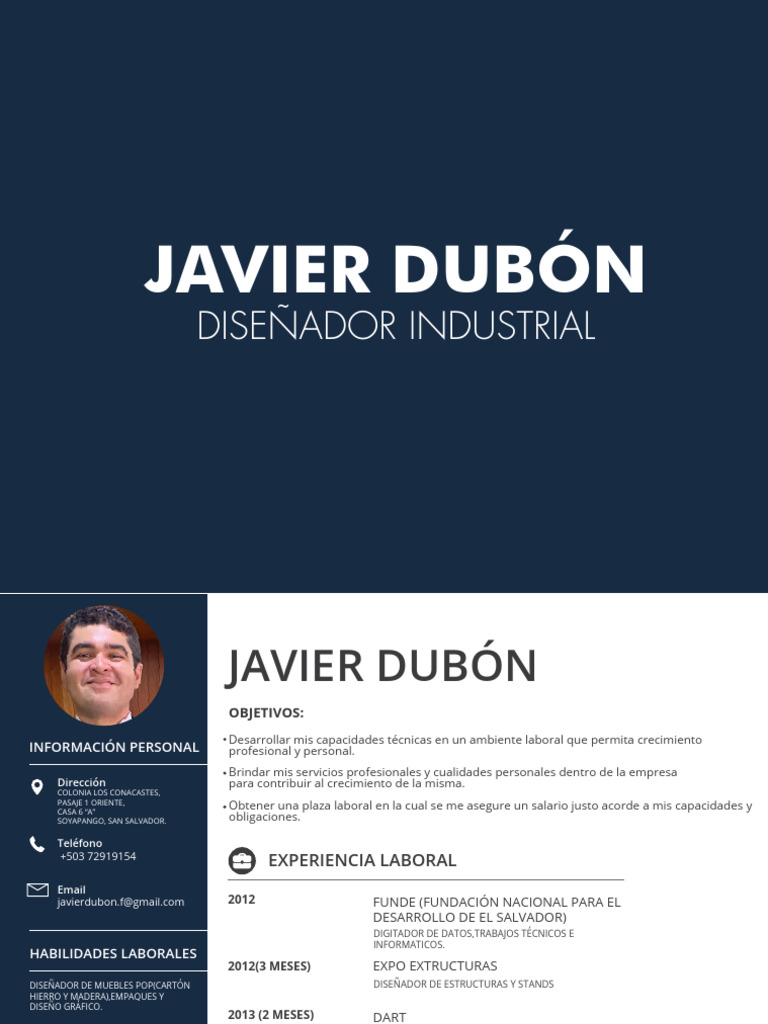 Portafolio - Javier Dubón | PDF | Diseño