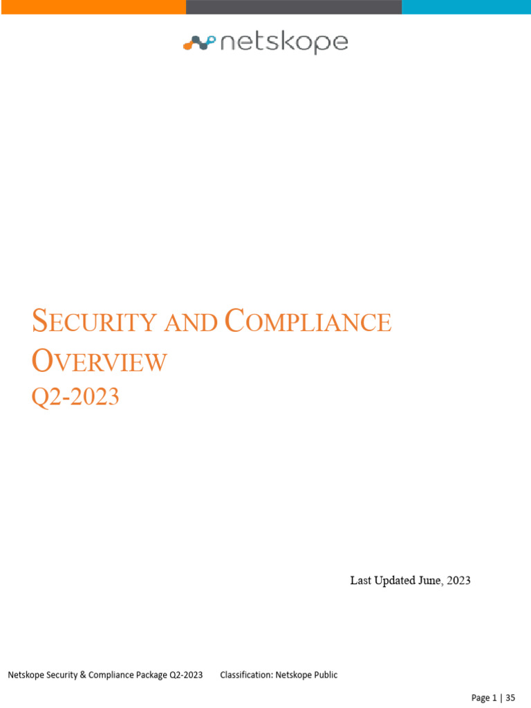 Netskope Security and Compliance PackageQ2-2023 | PDF | Firewall (Computing) | Cloud Computing