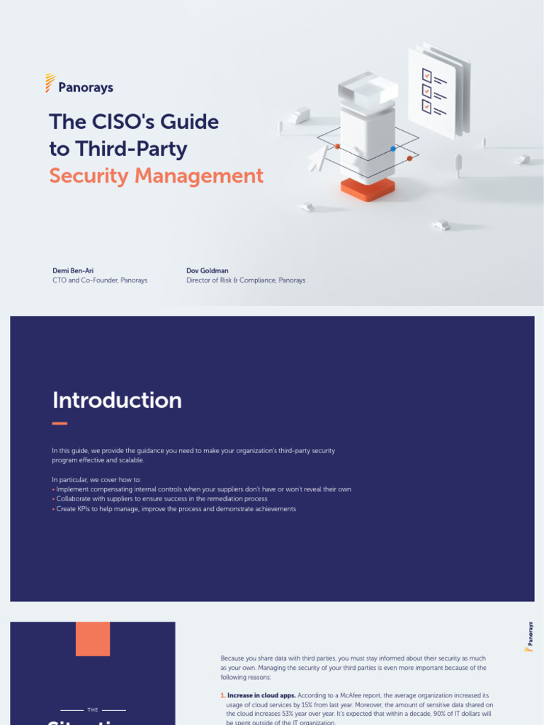 Cisos Guide 3p Security Management 220527 202621 Pdf Computer Security Security