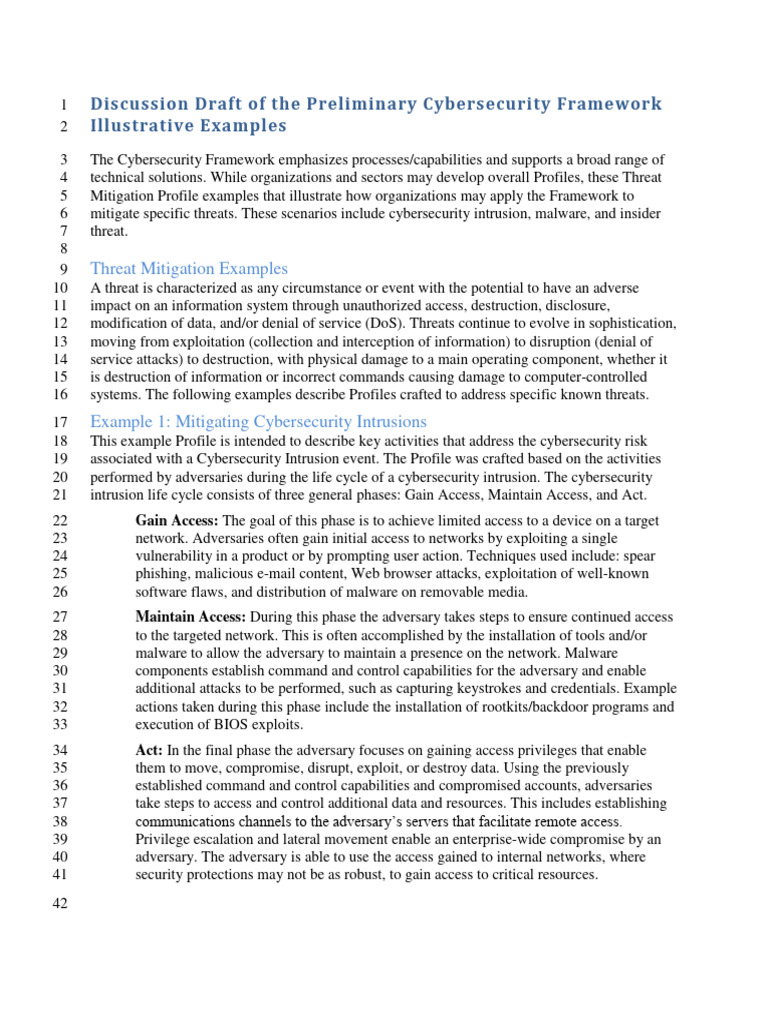 CYBER SEC FRAMEWORK | PDF | Security | Computer Security