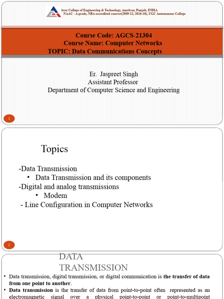 2 Data Communications Concepts 2 Pdf Transmission Medium Telecommunications