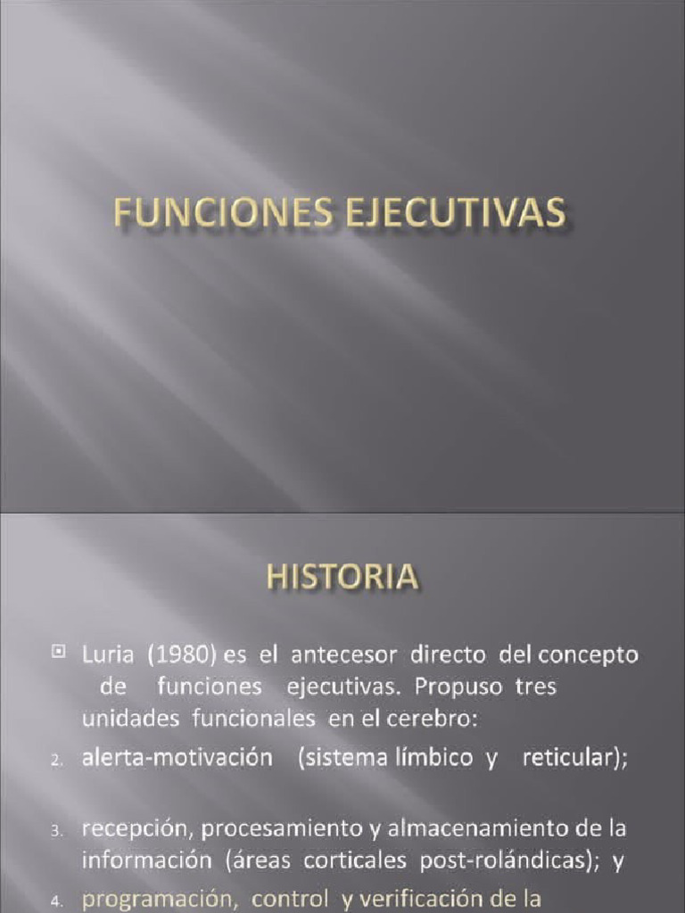 Funciones Ejecutivas | PDF