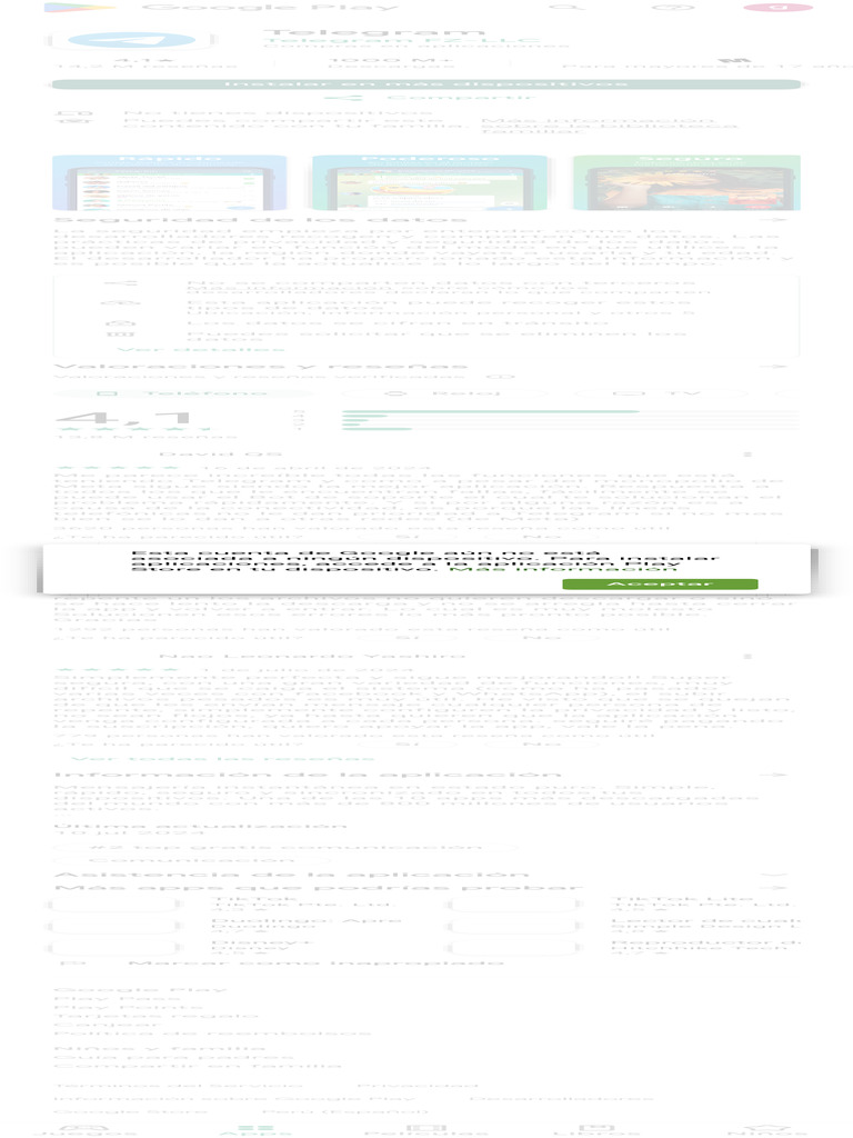Telegram - Aplicaciones en Google Play | PDF | Chat en linea | Google Play