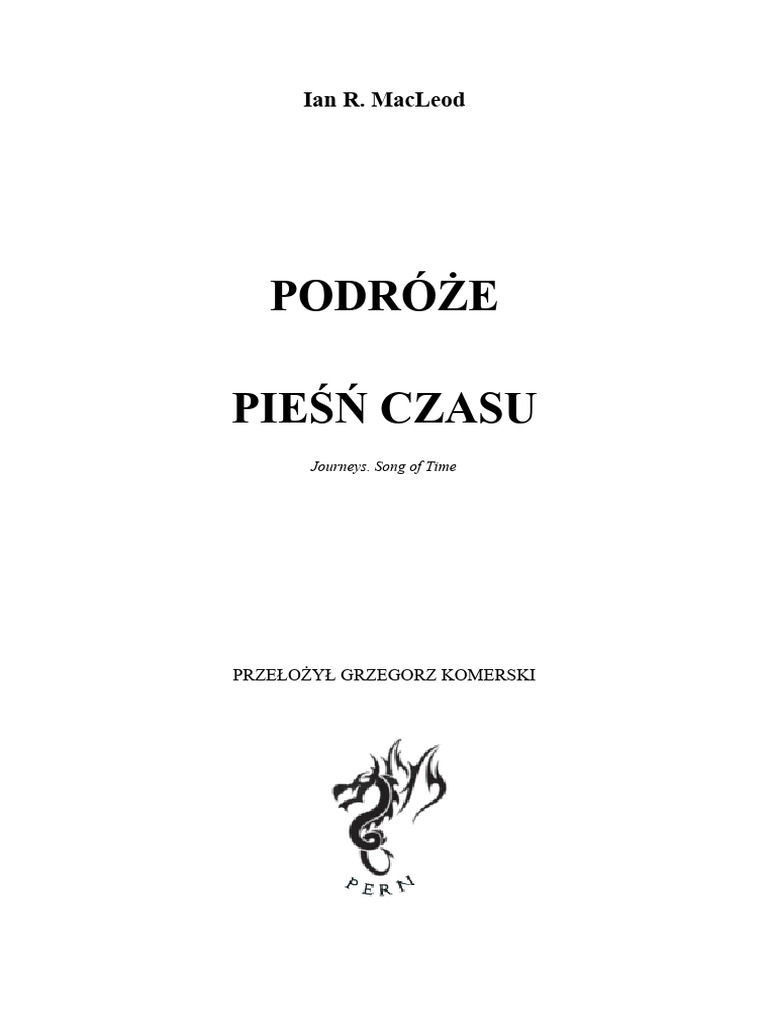 Pieśń Czasu. Podróże - Macleod Ian R | PDF