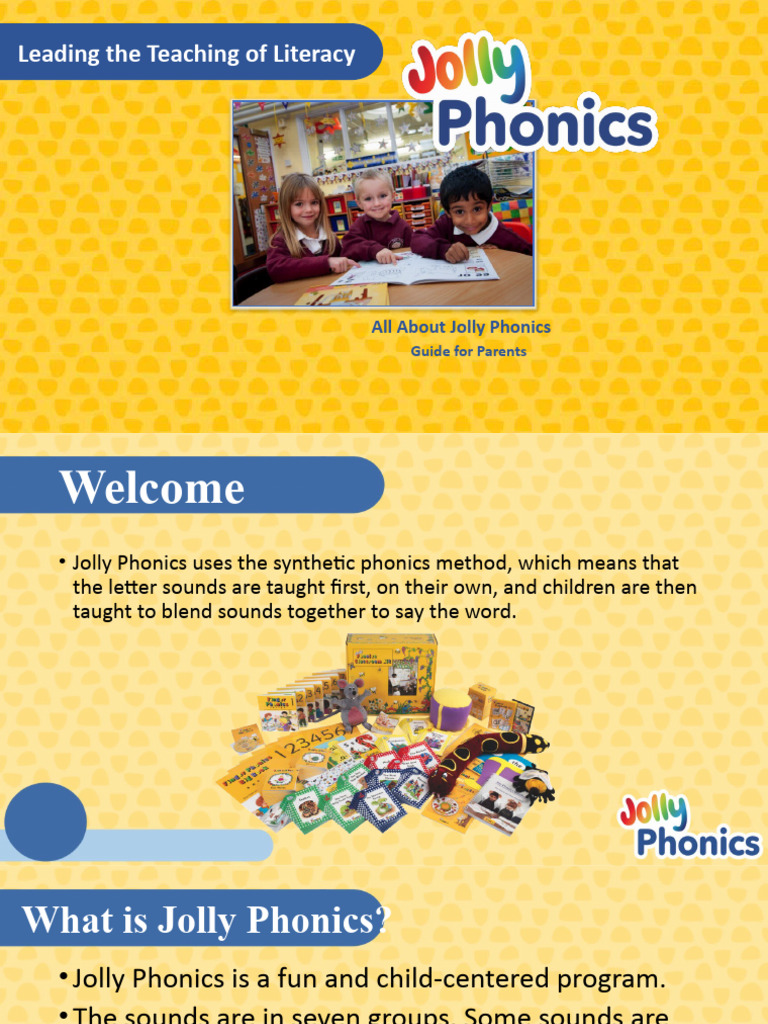 Jolly Phonics Presentation | PDF | Phonics | Learning Methods