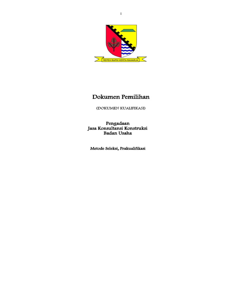 Dokumen Kualifikasi Rencana Induk Pdf