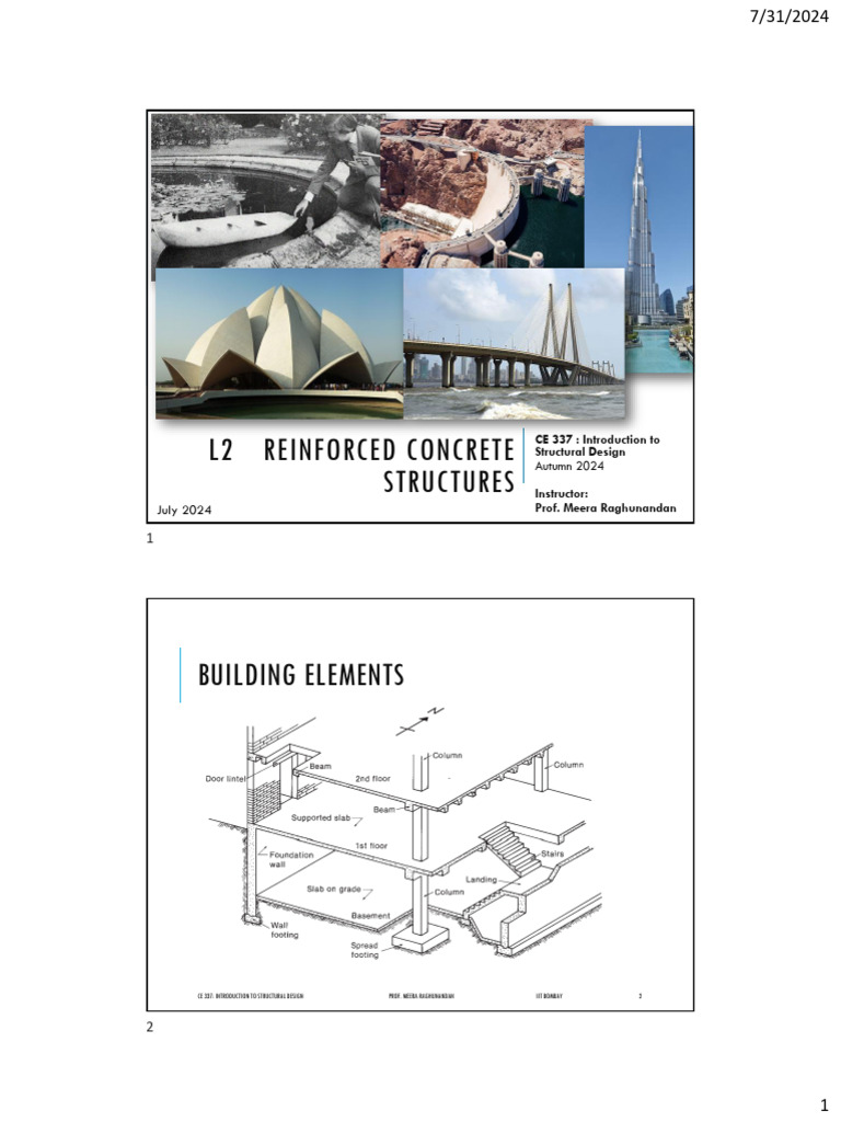Lecture 2 - Reinforced Concrete Structures | PDF | Concrete ...