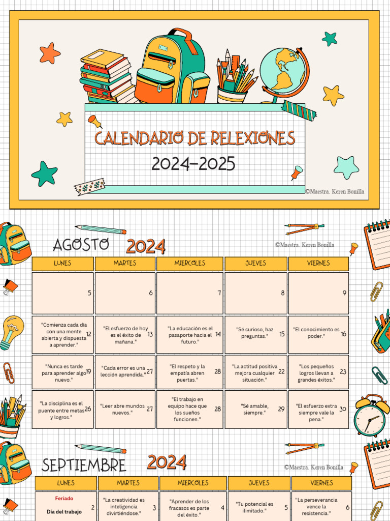Calendario de Reflexiones 2025 | PDF | Aprendizaje
