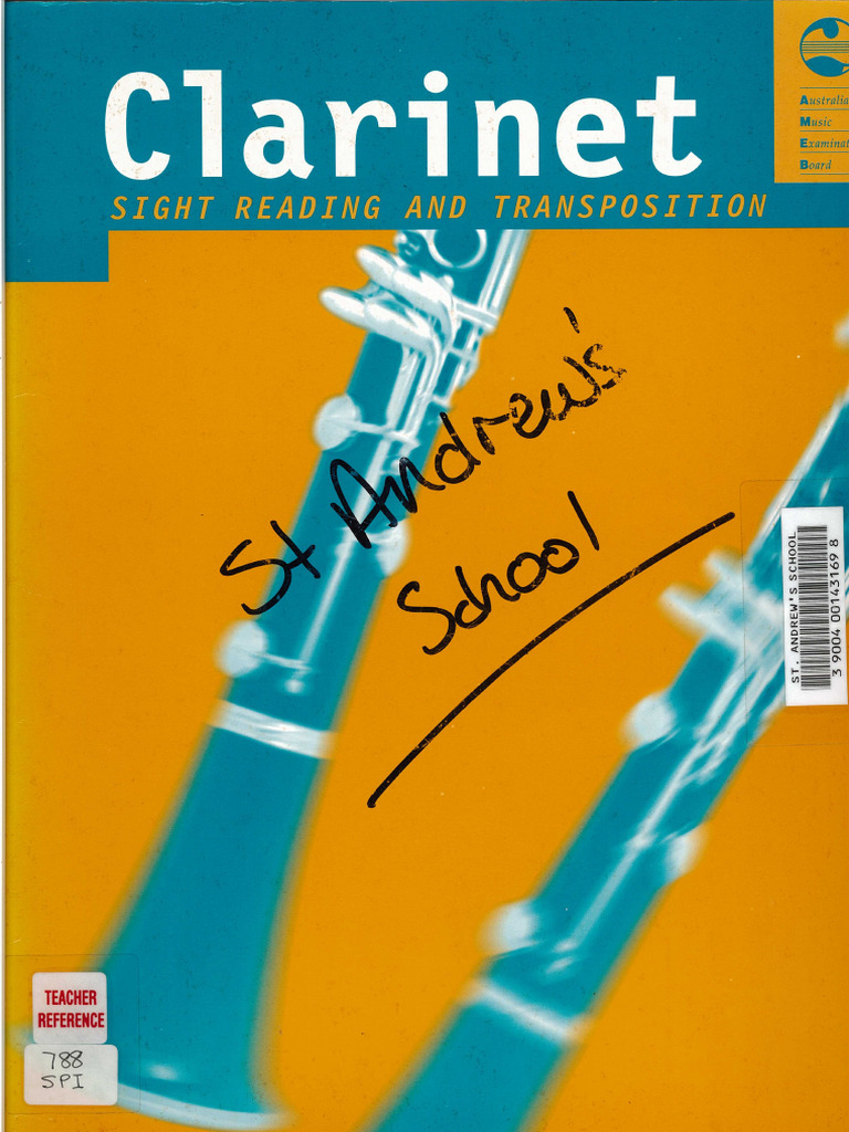 Clarinet Sight Reading and Transposition | PDF | Musicology | Musical ...