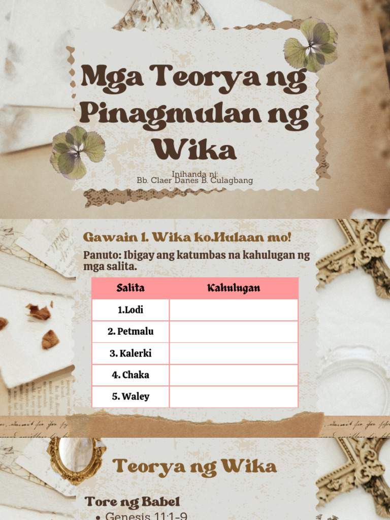 Teorya NG Wika | PDF