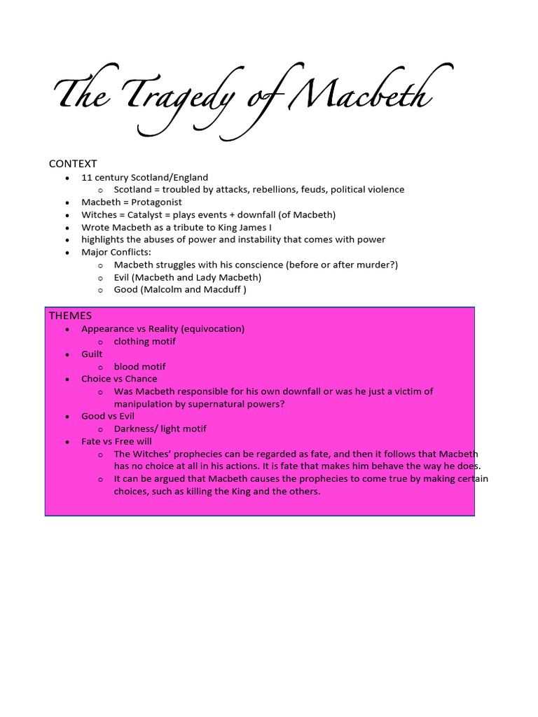 The Tragedy of Macbeth | PDF | Macbeth
