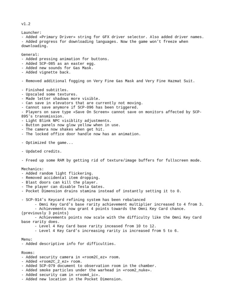 Change Log | PDF | Elevator | Texture Mapping