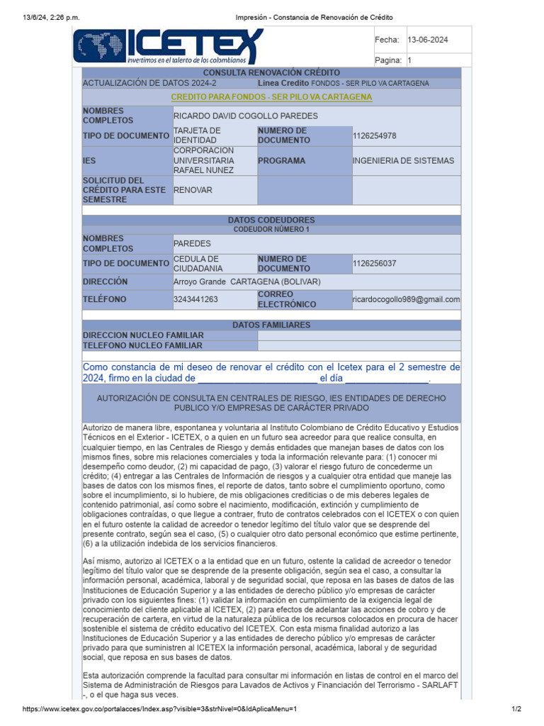 Sistema de Información C&CTEX | PDF | Crédito | Finanzas y dinero