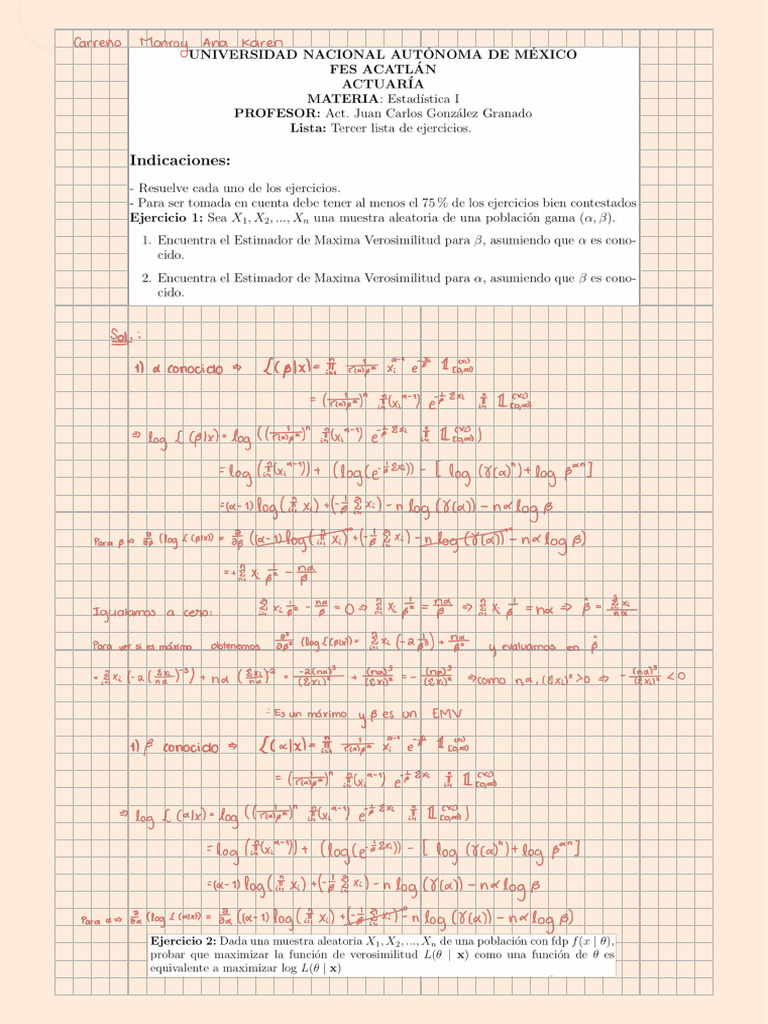 Lista1 Estadistica | PDF