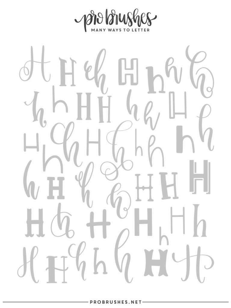 Many Ways To Letter H | PDF