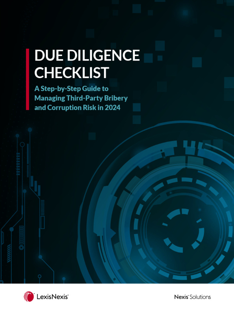 US EDDM Due Diligence Checklist 2024 | PDF | Bribery | Due Diligence