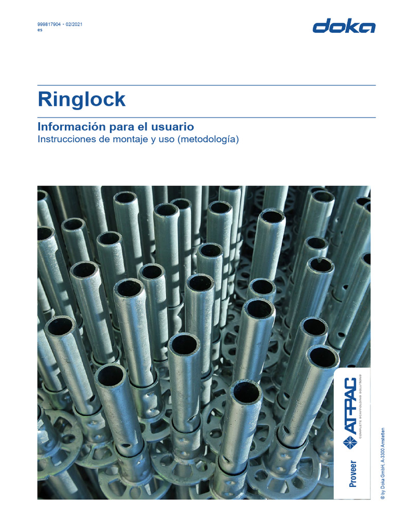 Instrucción de Montaje y Uso - ATPAC-DOKA | PDF | Andamio