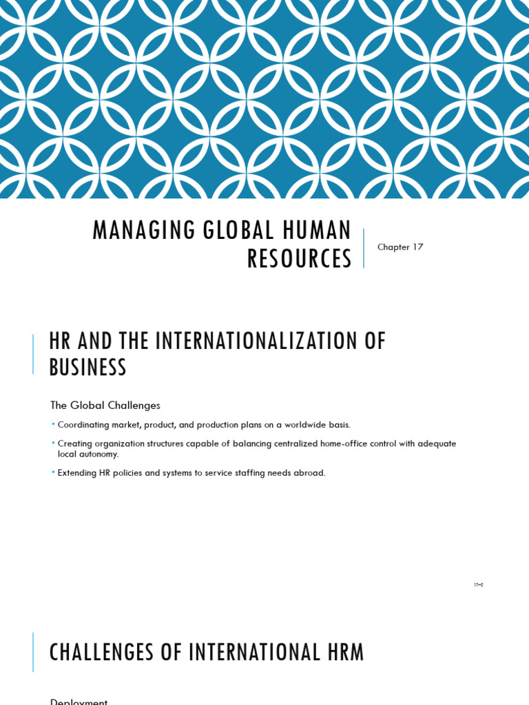 Managing Global Human Resources | PDF | Human Resource Management ...
