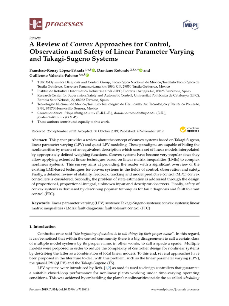 Lopez | PDF | Control Theory | Matrix (Mathematics)
