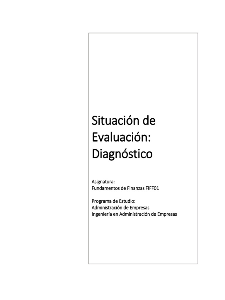 Diagnostico (CASO) | PDF | Contabilidad | Presupuesto