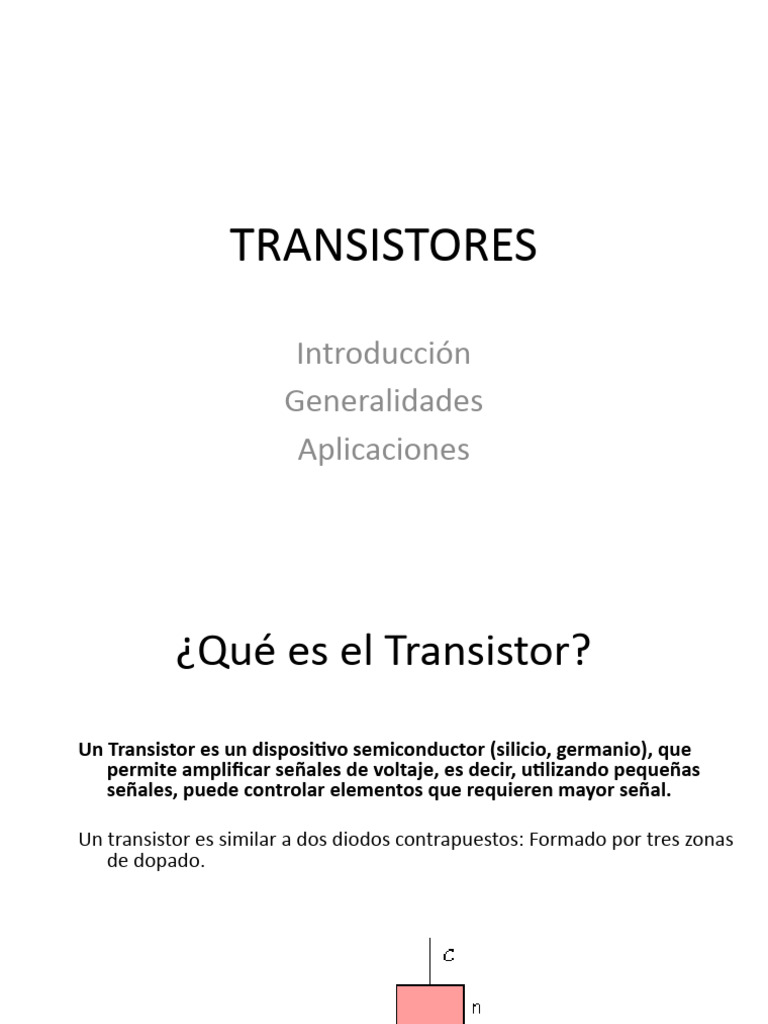 Tipos y Aplicaciones de Transistores | PDF | Transistor de unión bipolar | Transistor