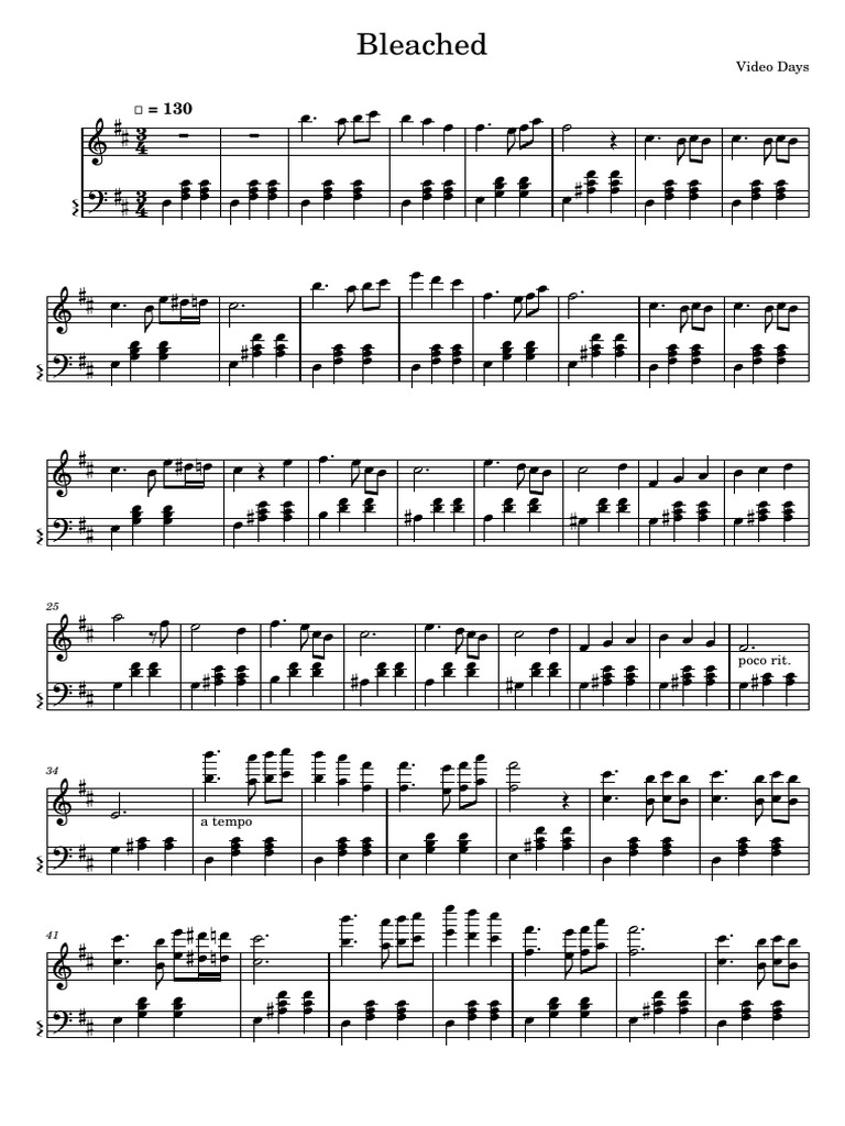 Bleached Video Days | PDF