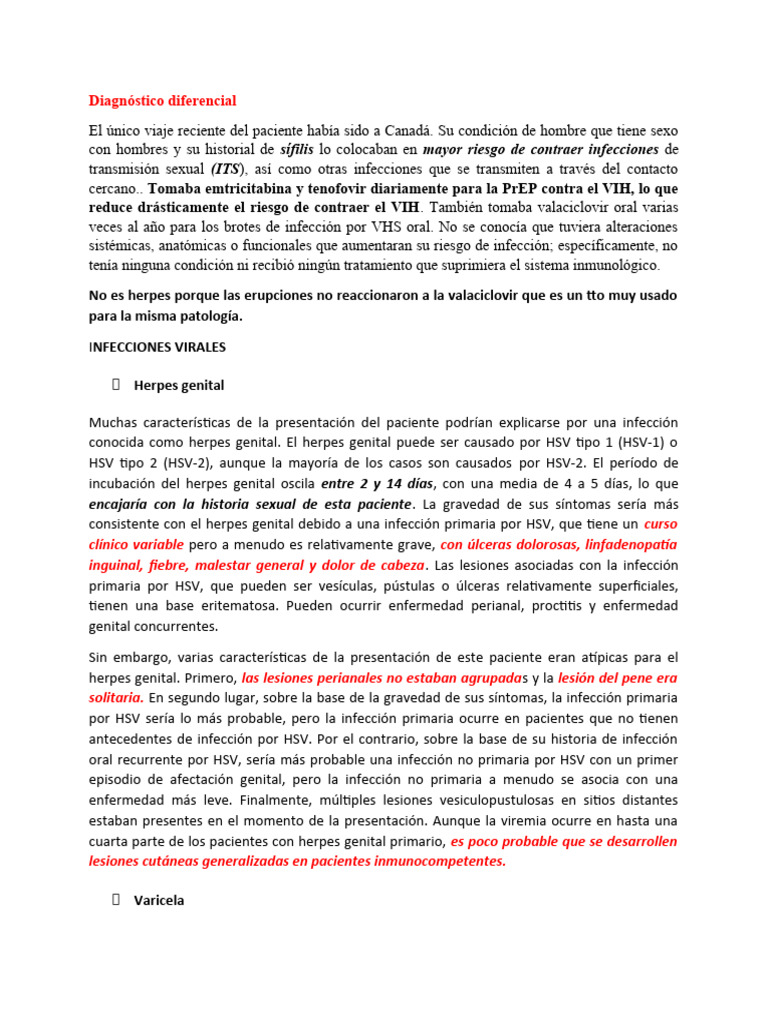Diagnóstico ITS en HSH: Caso Complejo | PDF | Presión sanguínea ...