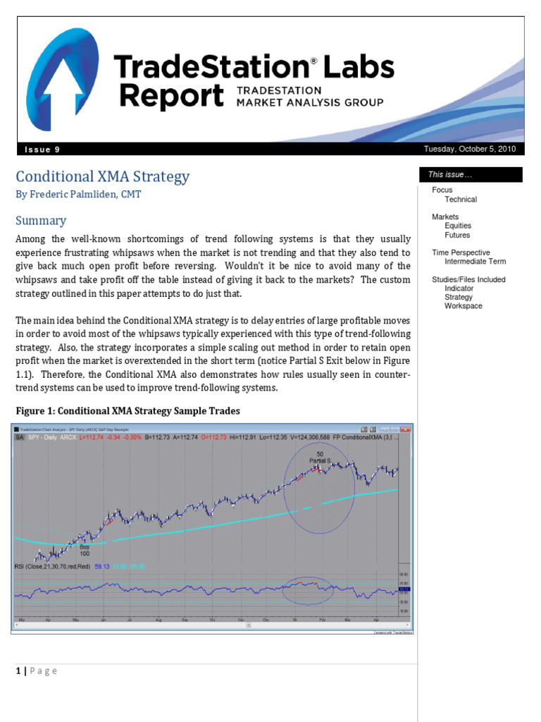 Conditional XMA Trading Strategy Guide | PDF | Futures Contract ...