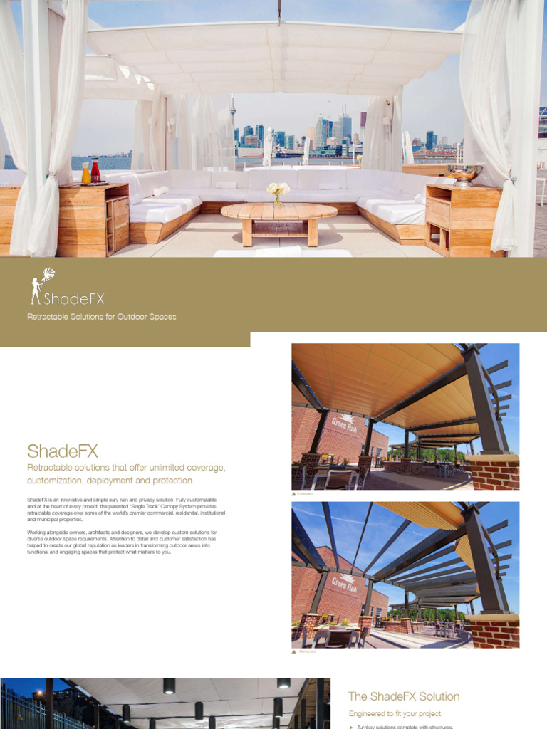 Ebrochure Retractable Canopies Commercial | PDF
