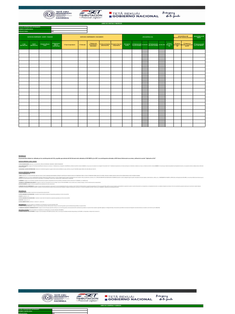Modelo de Libro Ventas, Ingresos, Compras, Egresos para IVA o IVA y ...