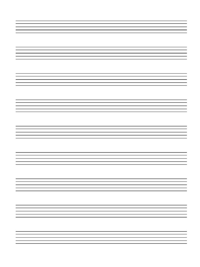 Hoja Pentagramada 1 | PDF