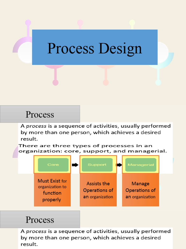 Topic 4 - Process Design | PDF | Business Process | Production And ...