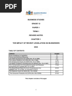 Chapter 1 2021 Revised Business Studies Grade 12 Notes On Legislation ...