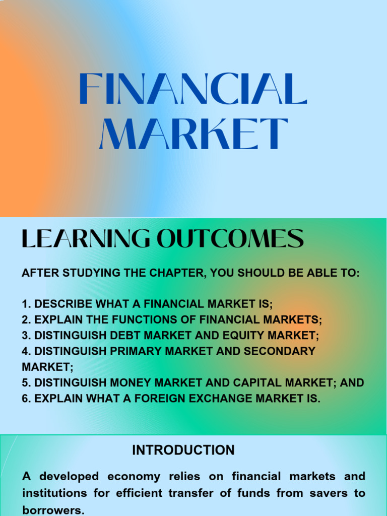 Financial Market | PDF | Financial Markets | Stocks