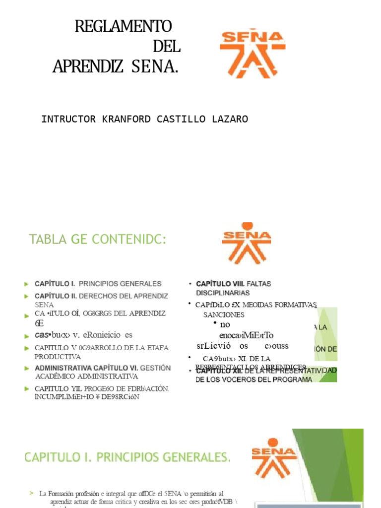 Reglamento del Aprendiz SENA | PDF | Cognición