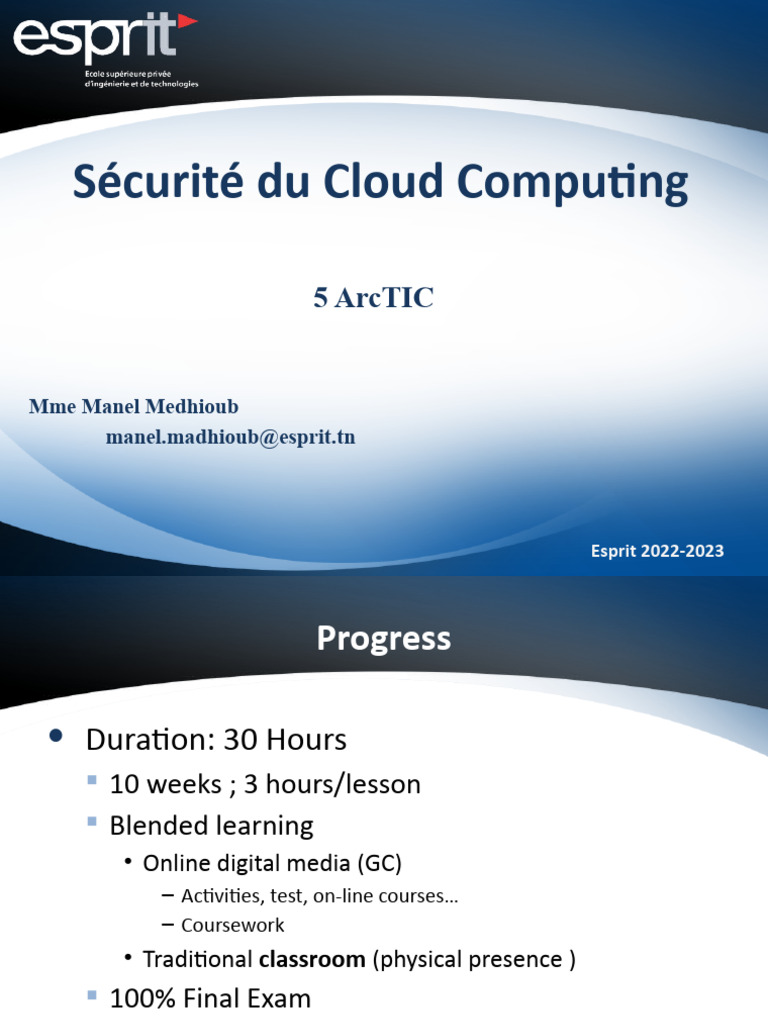 Chapitre1 Cloud Security Basics 23 | PDF | Cloud Computing | Threat (Computer)