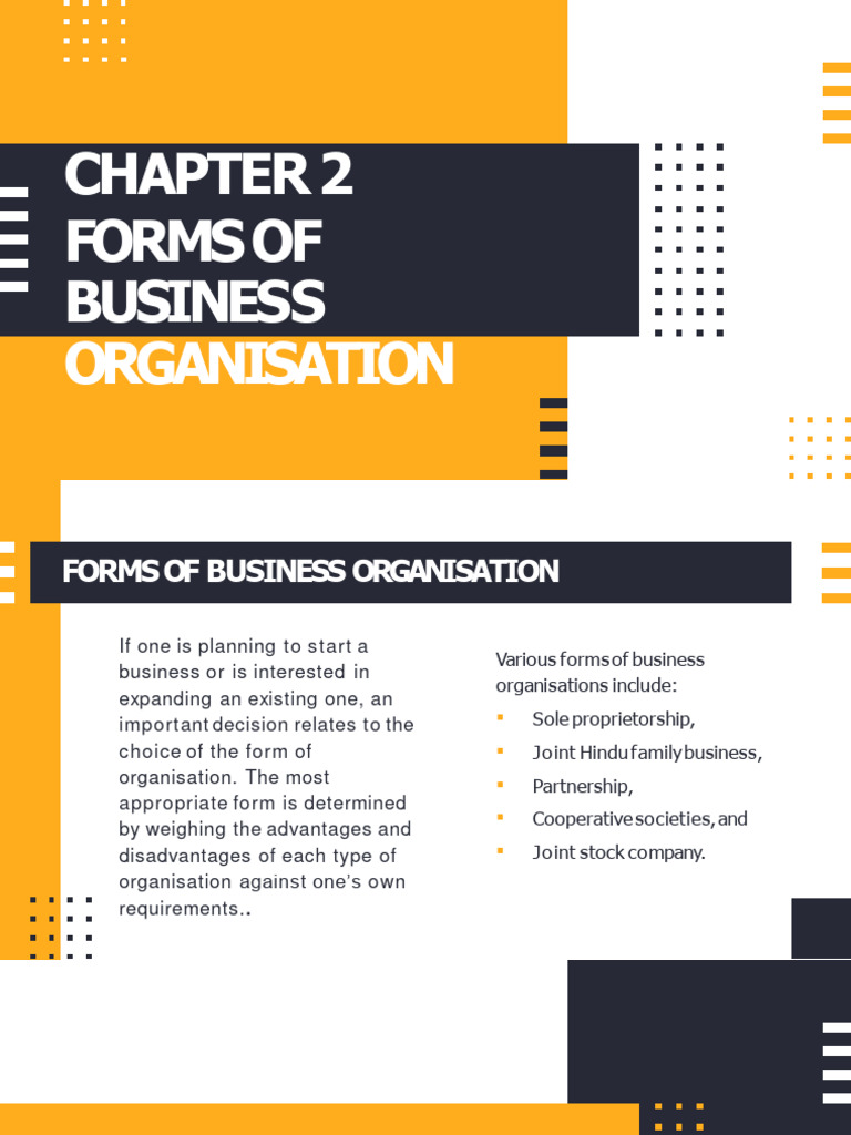Business Organization Types Explained | PDF | Partnership | Cooperative