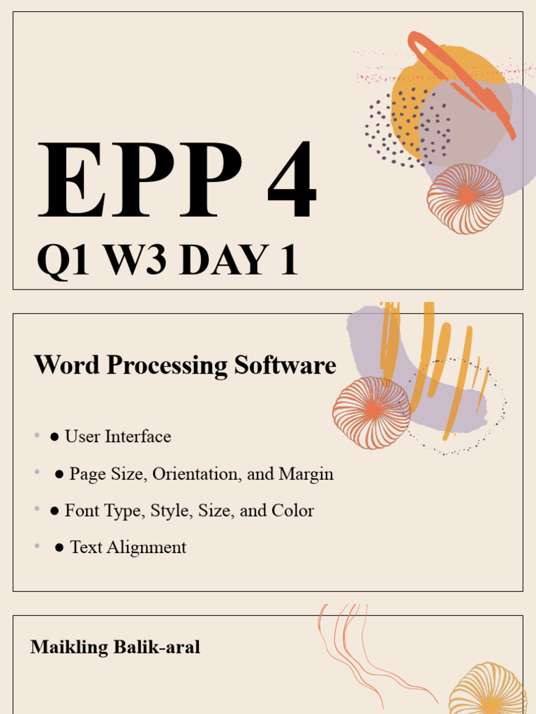 Q1 W3 D1-5 Epp 4 | PDF