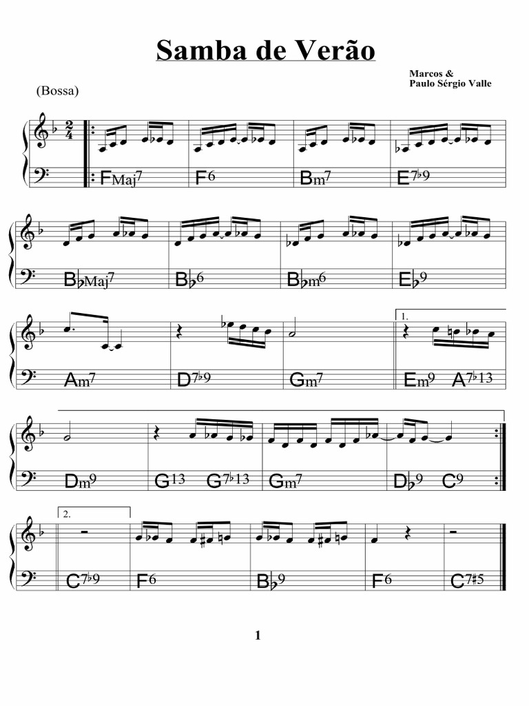 Samba de Verão | PDF