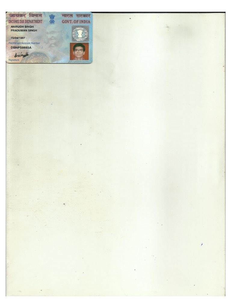 Pan Card | PDF