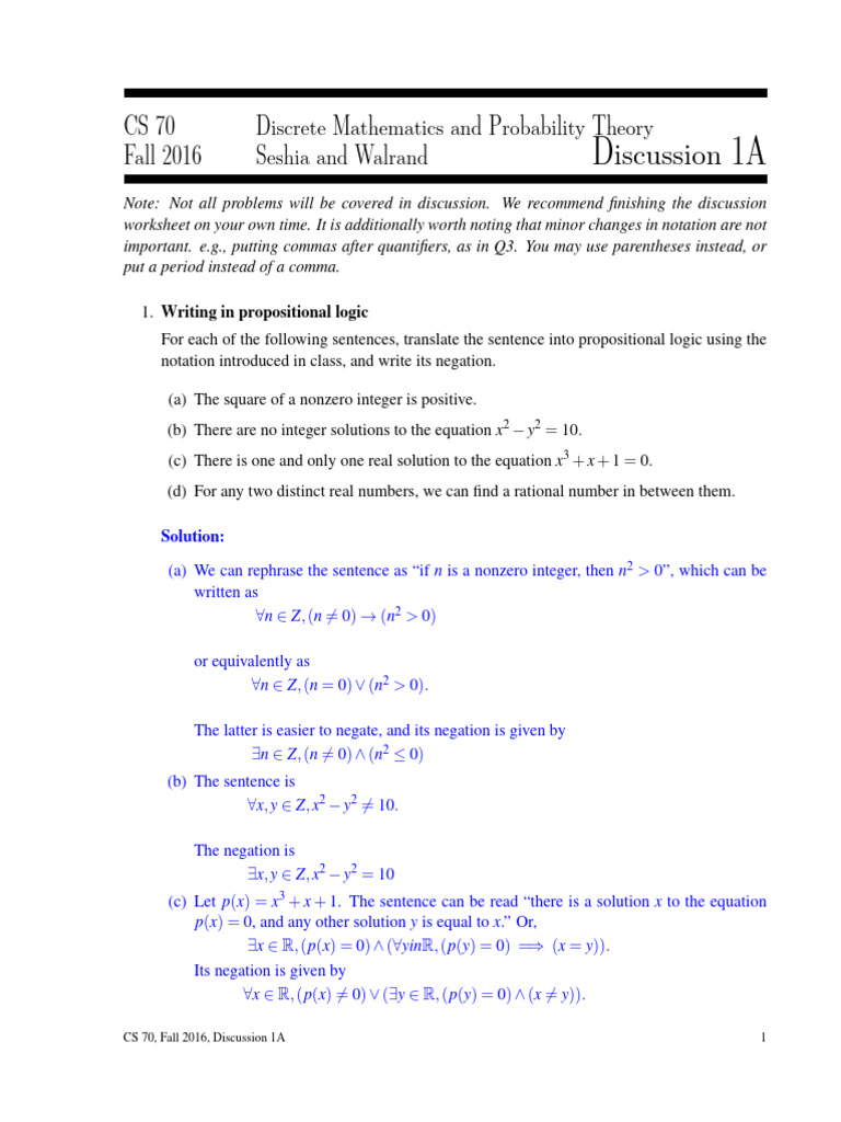 Dis 01 Asol | PDF | Fermat's Last Theorem | Mathematical Objects