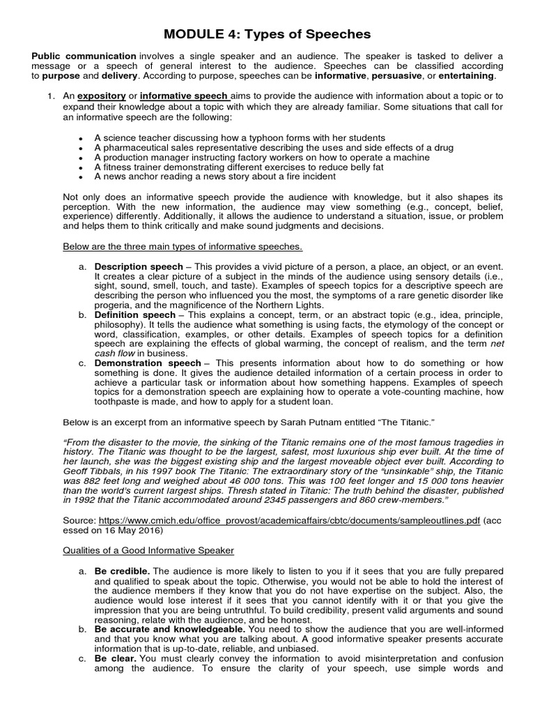 Oral-Communication-in-Context-Module-4 | PDF | Public Speaking Oral-Communication-in-Context-Module-4 | PDF | Public Speaking