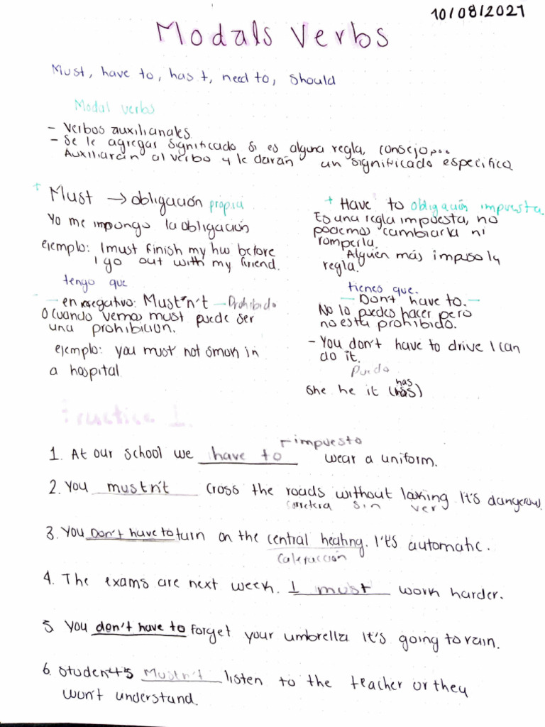 Modals Verbs - SAFG | PDF