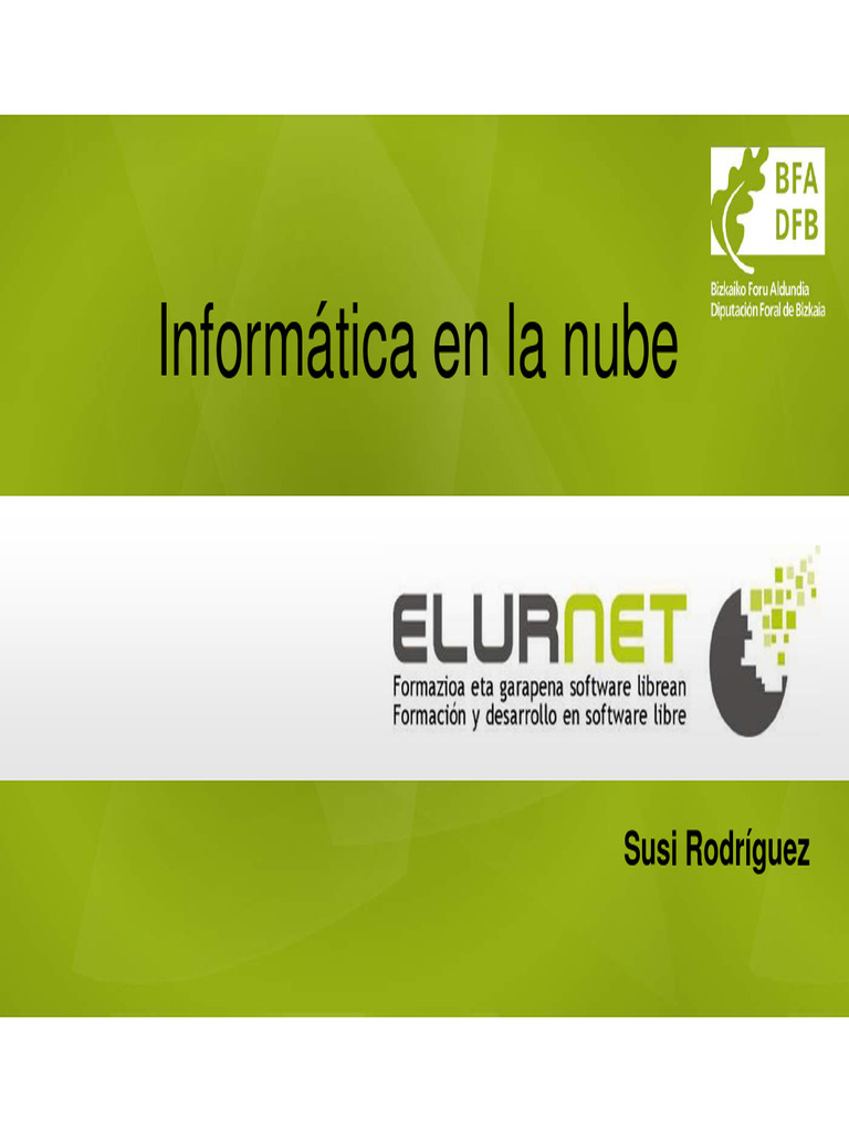 11 Informática en la nube (Presentación) autor Susi Rodríguez | PDF | Computación en la nube ...