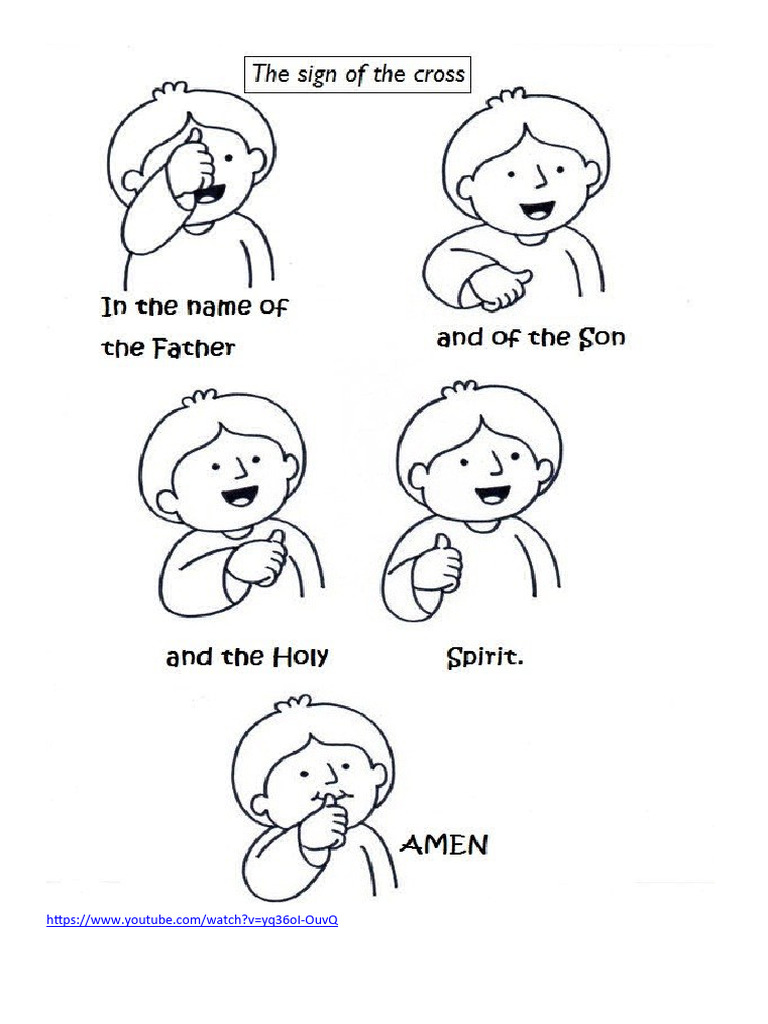 la señal de la cruz en inglés | PDF