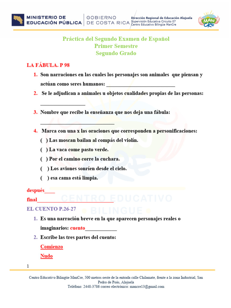 Practica Segundo | PDF | Alfabeto | Comunicación