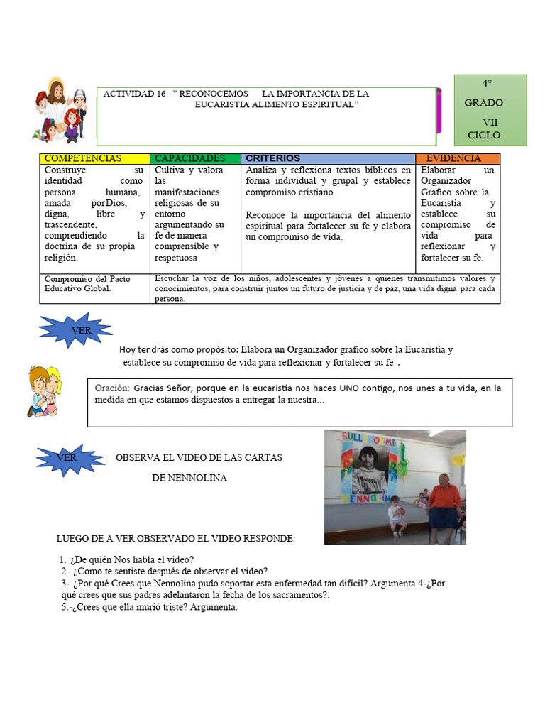 CUARTO LA EUCARISTIA IMPORTANCIA (1) | PDF | eucaristía | Cristo (título)