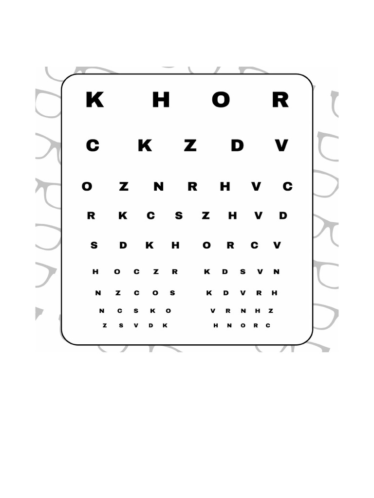 Printable Snellen Eye Chart PDF - 112475.jpg | PDF