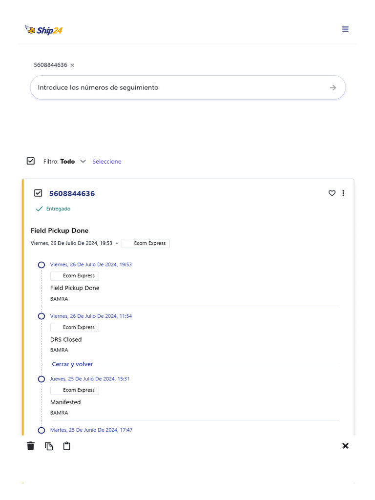 SEGUIMIENTO DE PAQUETES - Seguimiento de La Entrega de Paquetes y ...